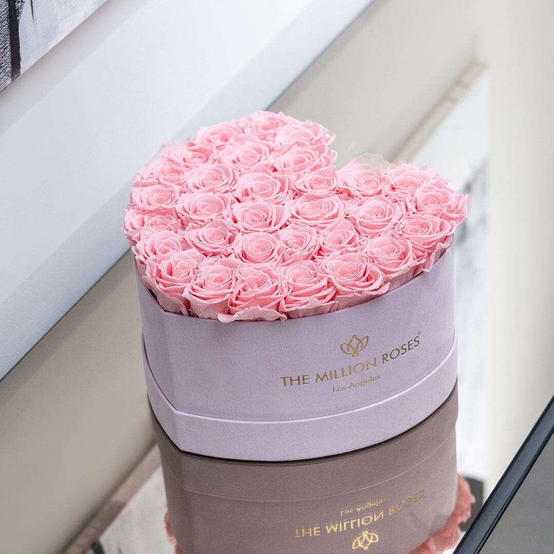 Light Pink Roses - Preserved Roses Box | The Million Roses®