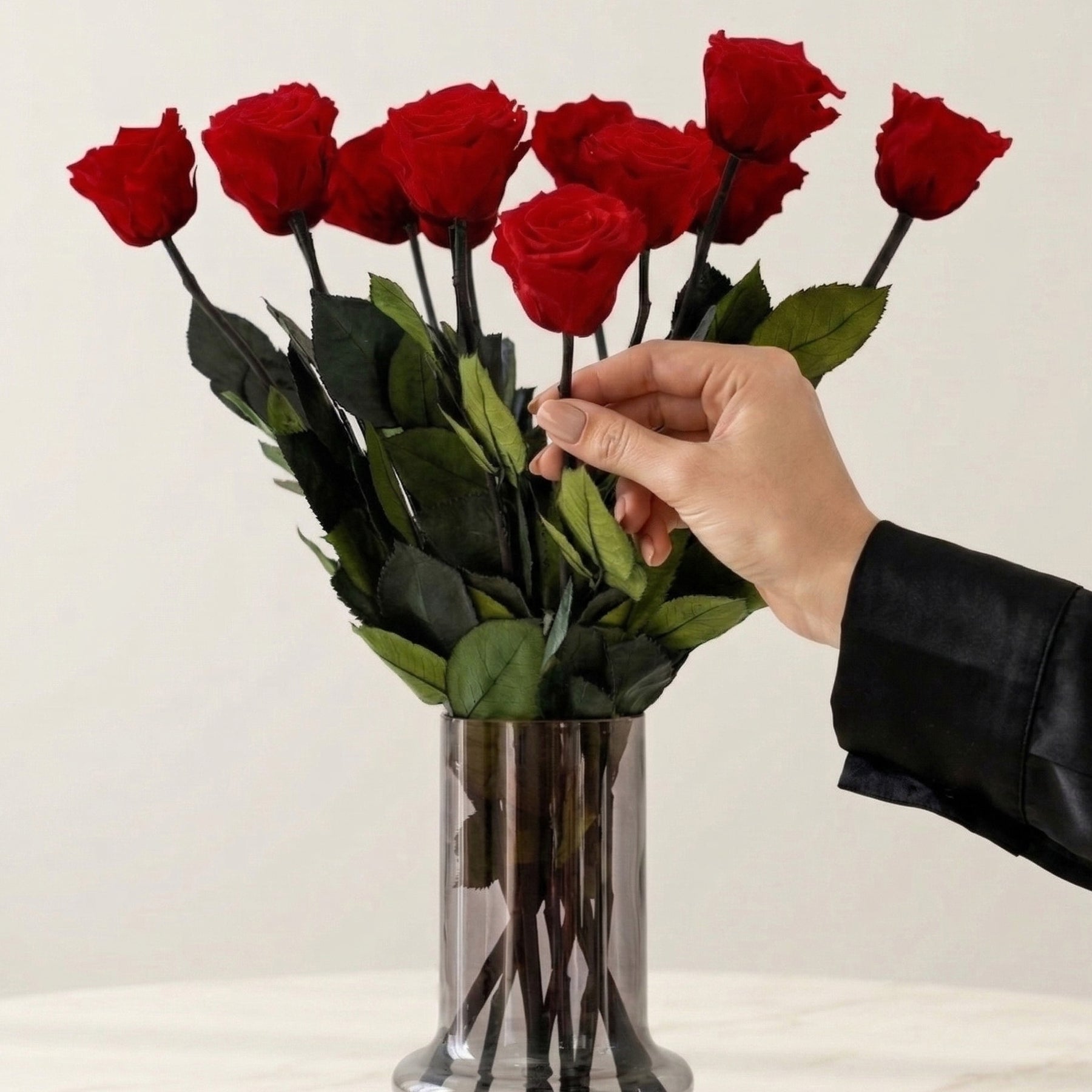 Long Stem Roses - Preserved Stem Roses Bouquet | The Million Roses®
