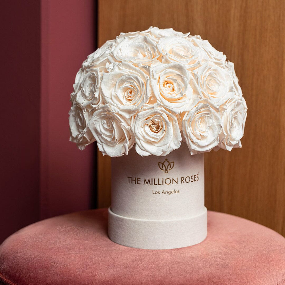 White Roses - Preserved & Forever Roses in a Box | The Million Roses®