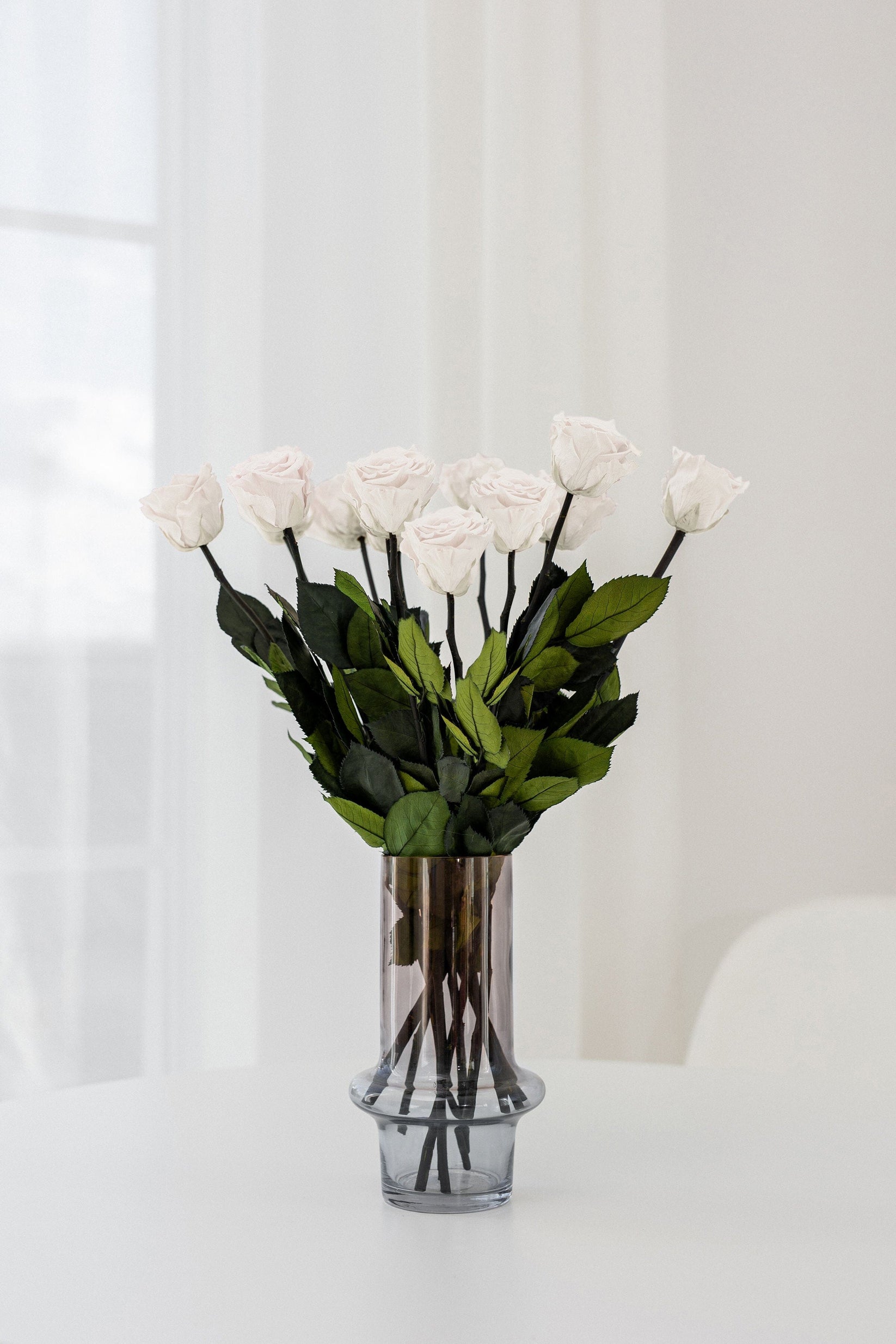 Long Stem Roses | White Roses | The Million Roses